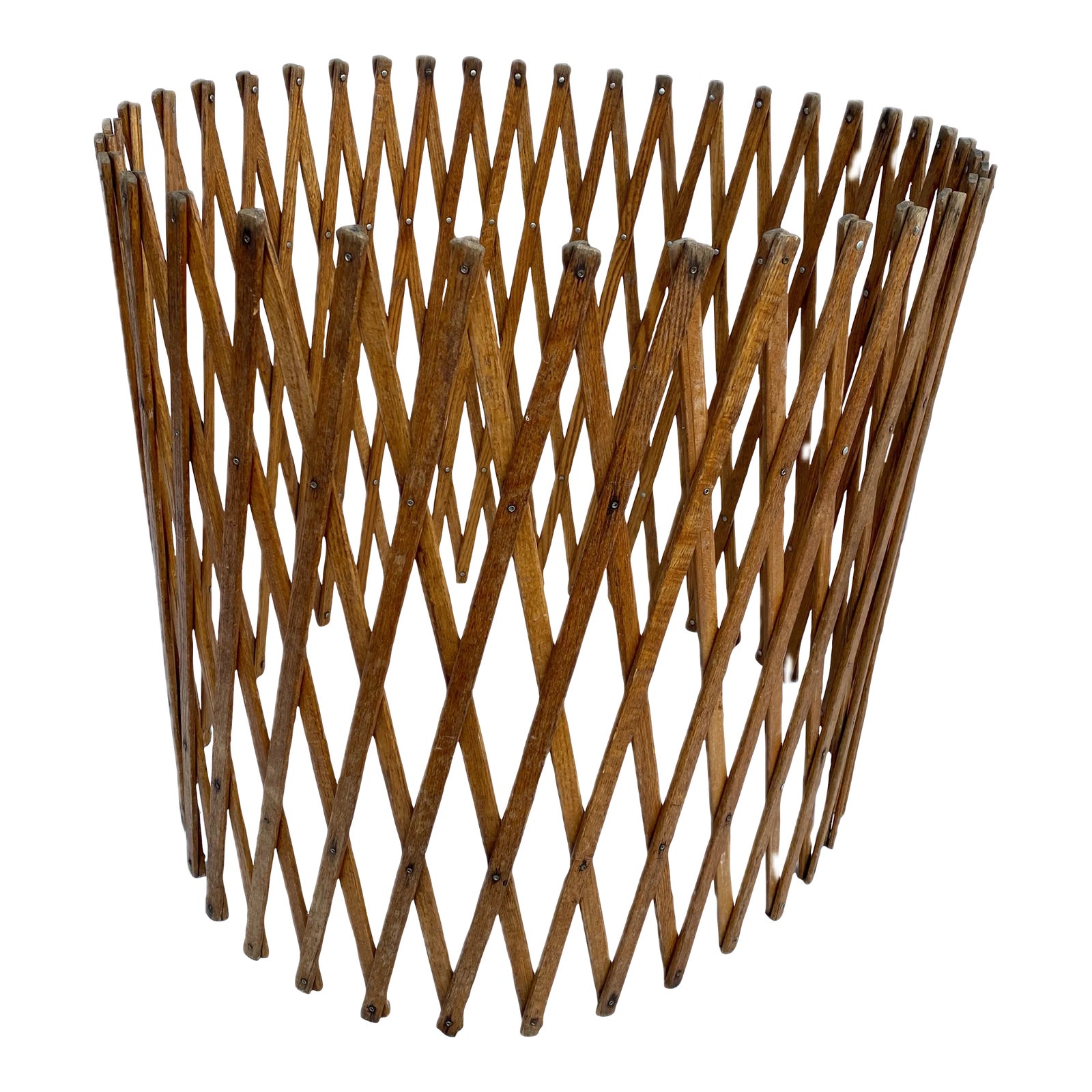 Vintage Oak Expanding Garden Trellis | Chairish