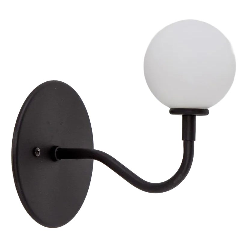 Prototype Pin Up Wall Sconce by Research.Lighting, Small, Black, White ...