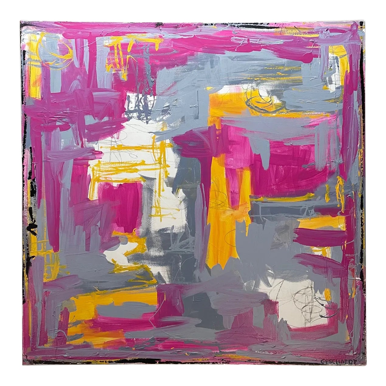 Danny Geschardt 'Nantucket #150' Contemporary Abstract Expressionist ...