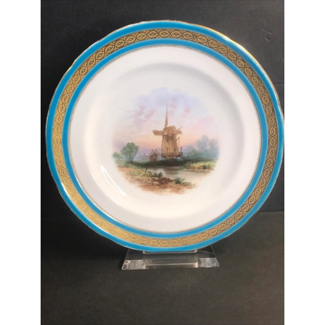 Pair of Antique English Porcelain Plates, Minton Marks. England, Circa ...