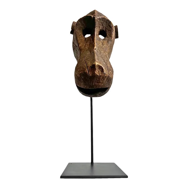 Antique Old Mali Baboon Mask | Chairish