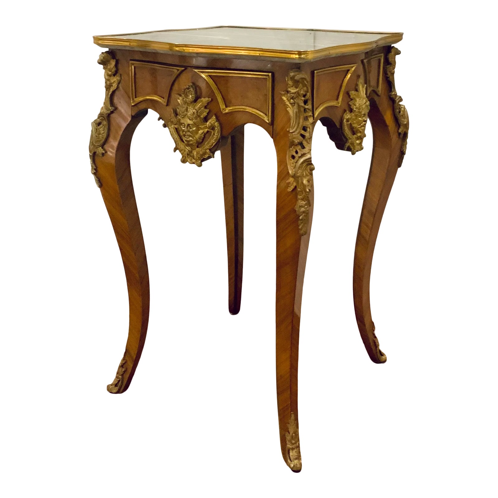 Antique 1920’s French Louis XV Style Side Table | Chairish