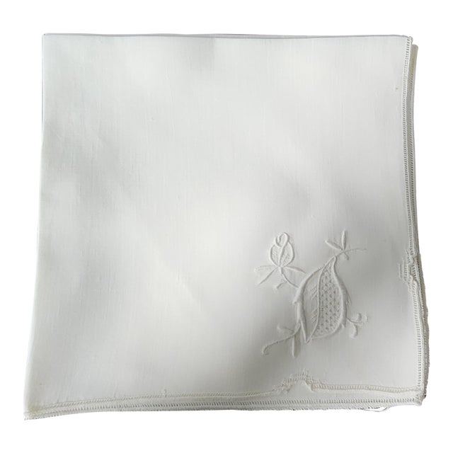 Beautiful Vintage Italian Embroidered Fine Linen Napkins - Set of 8 ...