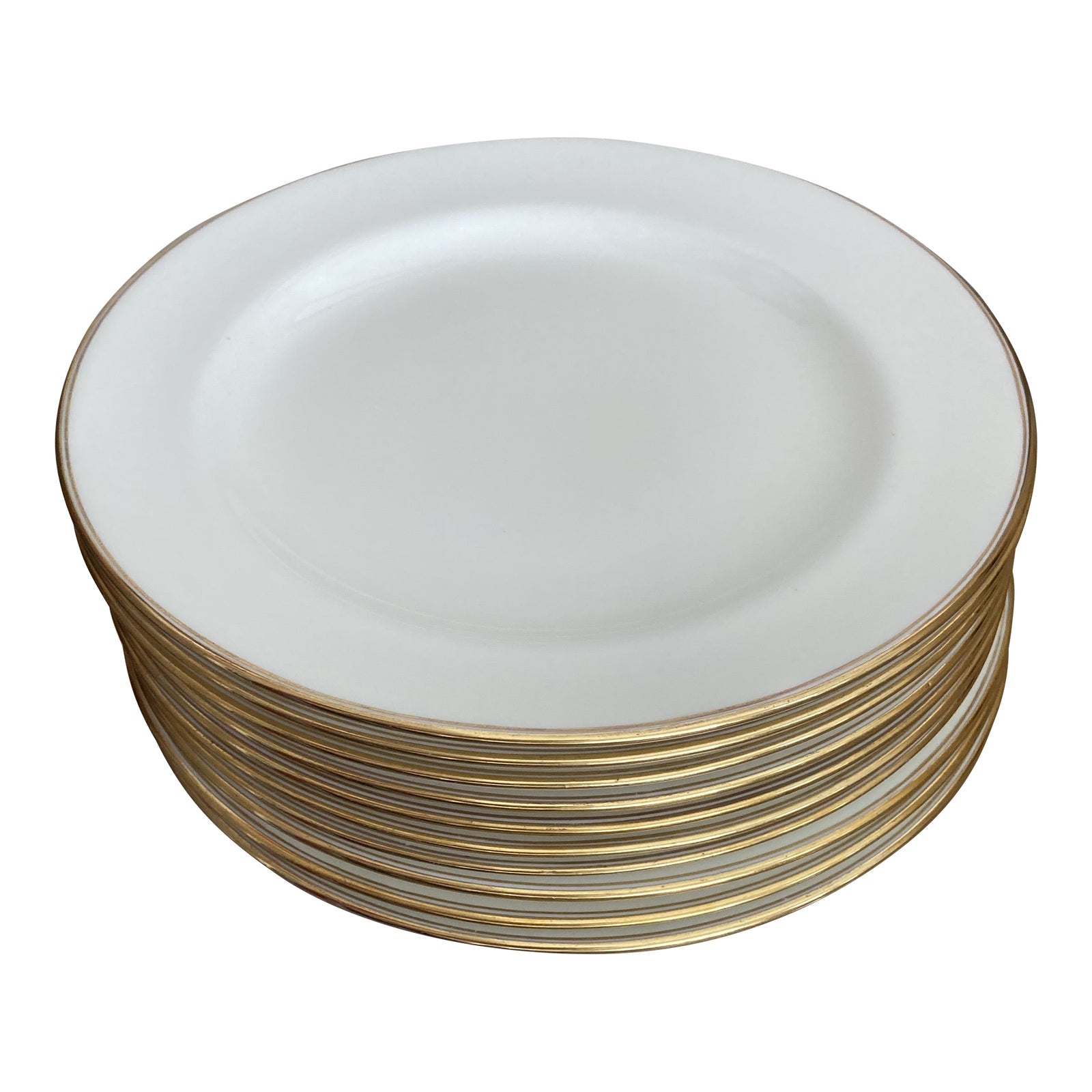 Vintage the Cowell & Hubbard Co. Cauldon England White Porcelain Lunch ...