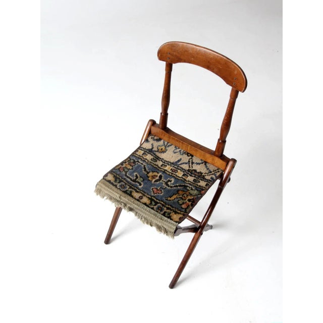 Antique Civil War Folding Camp Chair | Chairish