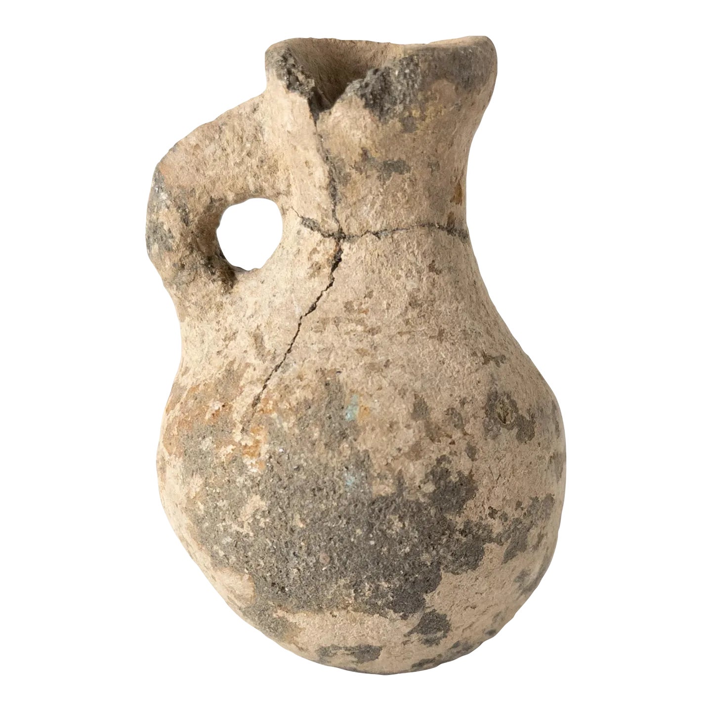 15th Century or Early Pottery Handled Jug Probably Greco-Roman | Chairish