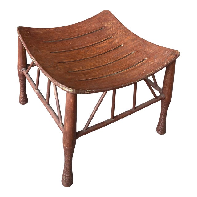 Early 19th Century Egyptian Style Thebes Stool | Chairish