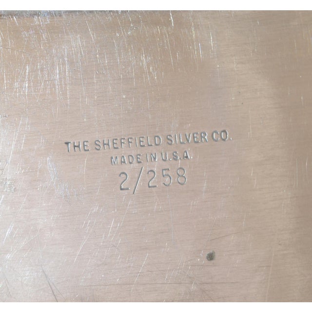 1950s The Sheffield Silver Company Silver Plated Barware Tray With Side ...