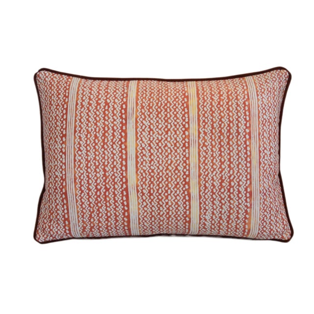 Venetian Italian Mariano Fortuny Tapa Stripes Feather/Down Pillow 24"x ...