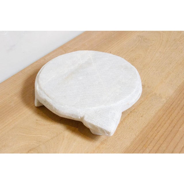 Handcarved Marble Raised Plate | Chairish