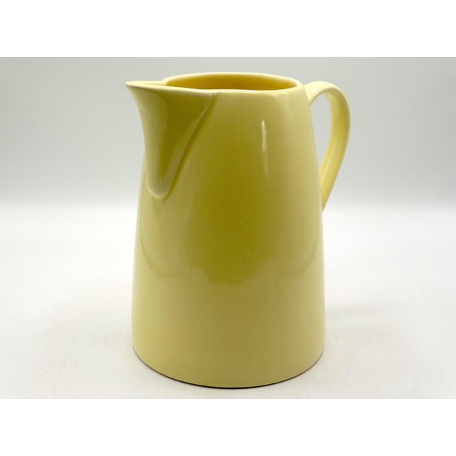 1980s Modern Yellow Beverage Pitcher | Chairish