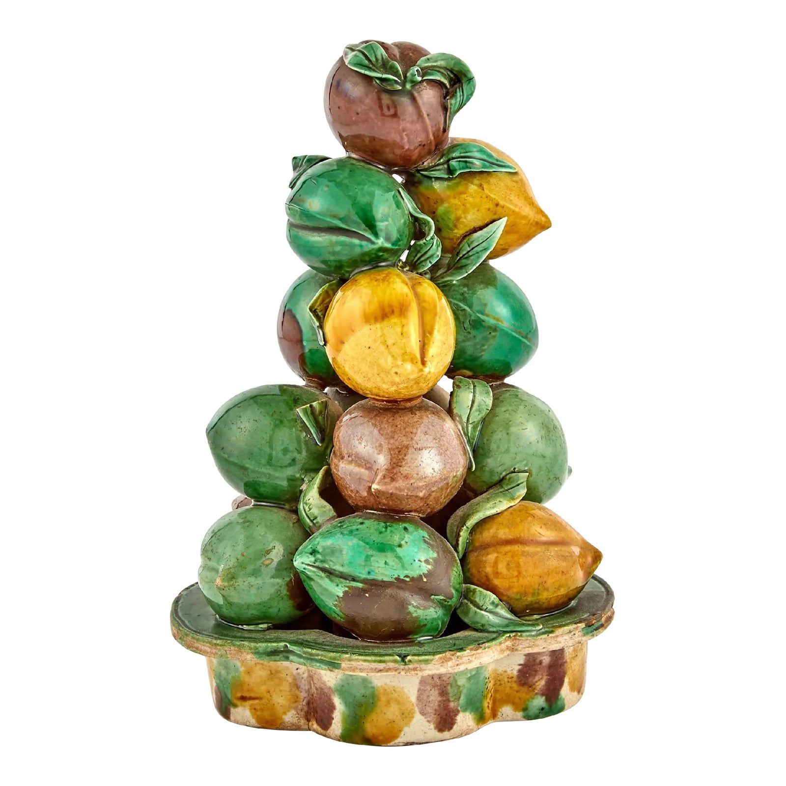 Antique 18th Century Chinese Famille Vert Spinach Glaze Porcelain Altar ...