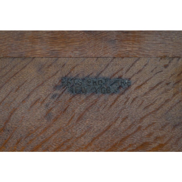 Herter Brothers Victorian Restored Carved Library Desk | Chairish