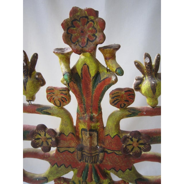 Antique Tree of Life Pottery Candleabra, Aurelio Flores Tree of Life ...