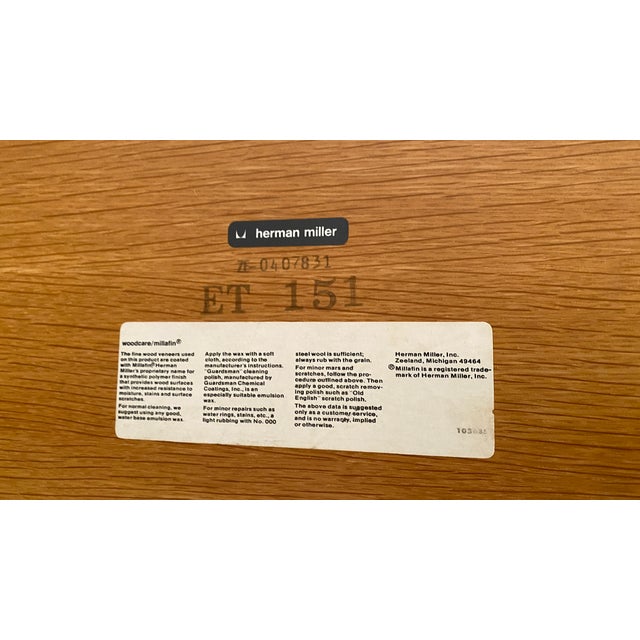 1980s Herman Miller Eames Oval Segmented Et151 Conference Table | Chairish