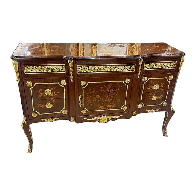 French Louis XVI Style Copper Commode With Bronze Details | Chairish