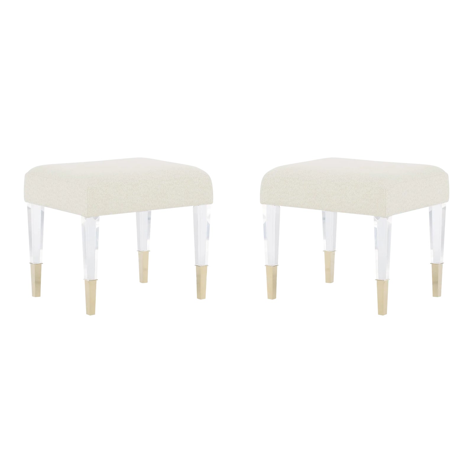 Pair of Modern Footstools | Chairish