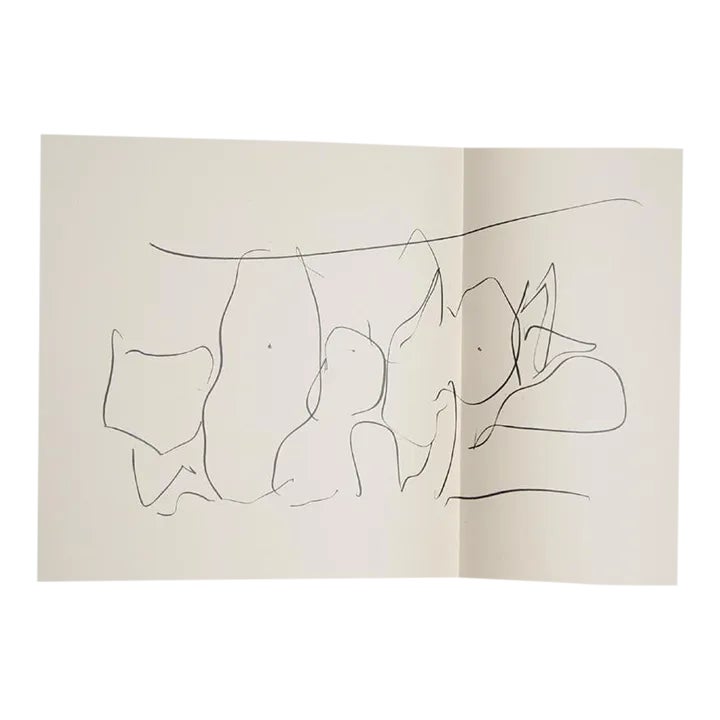 Three Poems Xiv, Robert Motherwell Lithograph on Japon With Chine Colle ...