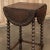 Antique Drop Leaf Spool Leg End Table | Chairish
