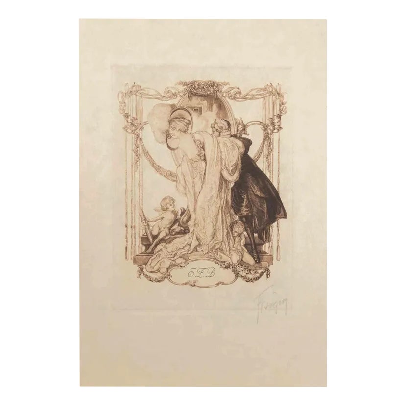 Fraz von Bayros, Bayros-Mappe III - Héliogravure, 1913 | Chairish