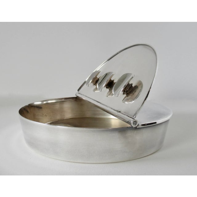 1960's Asprey of London Silver Plate Lidded Catchall Ashtray With 3 ...