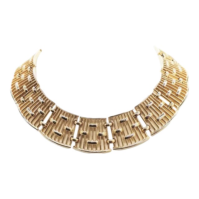 1956 Trifari "Woven" Collar Necklace | Chairish