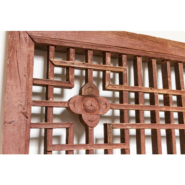 Antique Jasmine Asian Lattice Window | Chairish