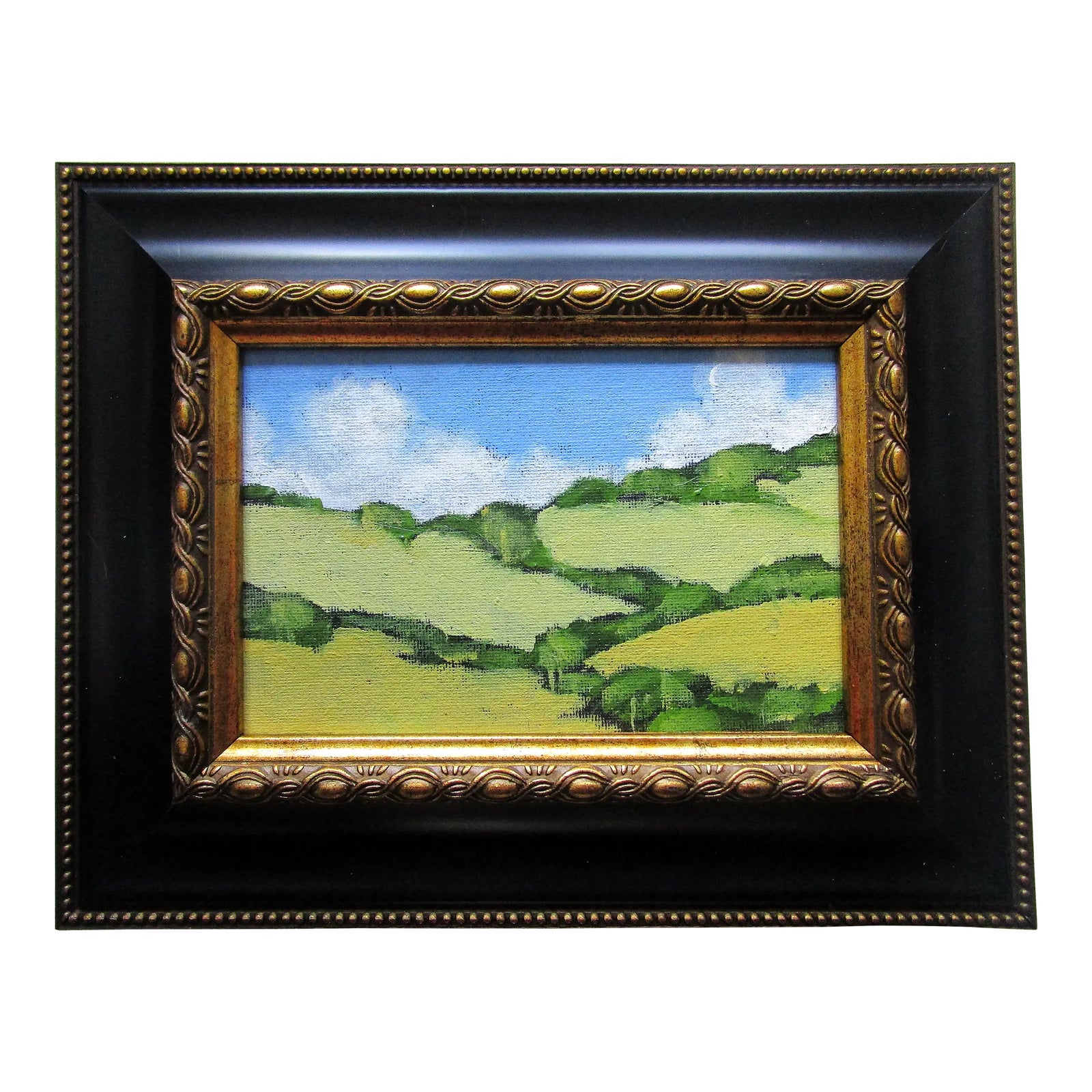 Framed Malibu Hills Lynne French California Landscape Oiul Painting ...