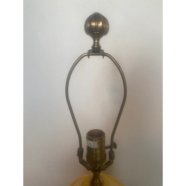 Wildwood Contemporary Ribbed Mustard Yellow Table Lamp | Chairish