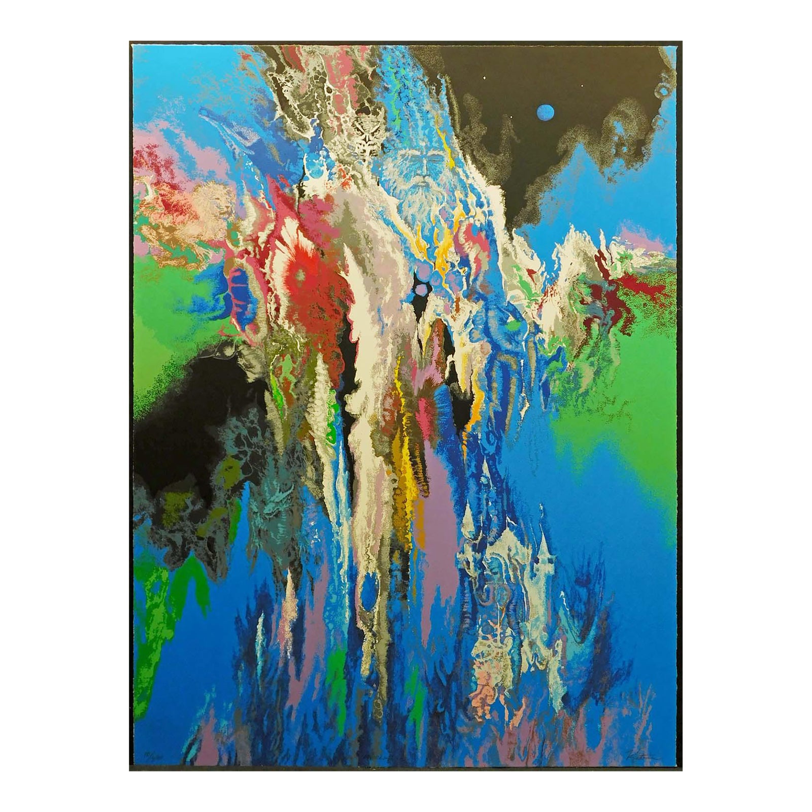 Robert Katona "Merlin" Hand Signed Serigraph Art on Paper | Chairish