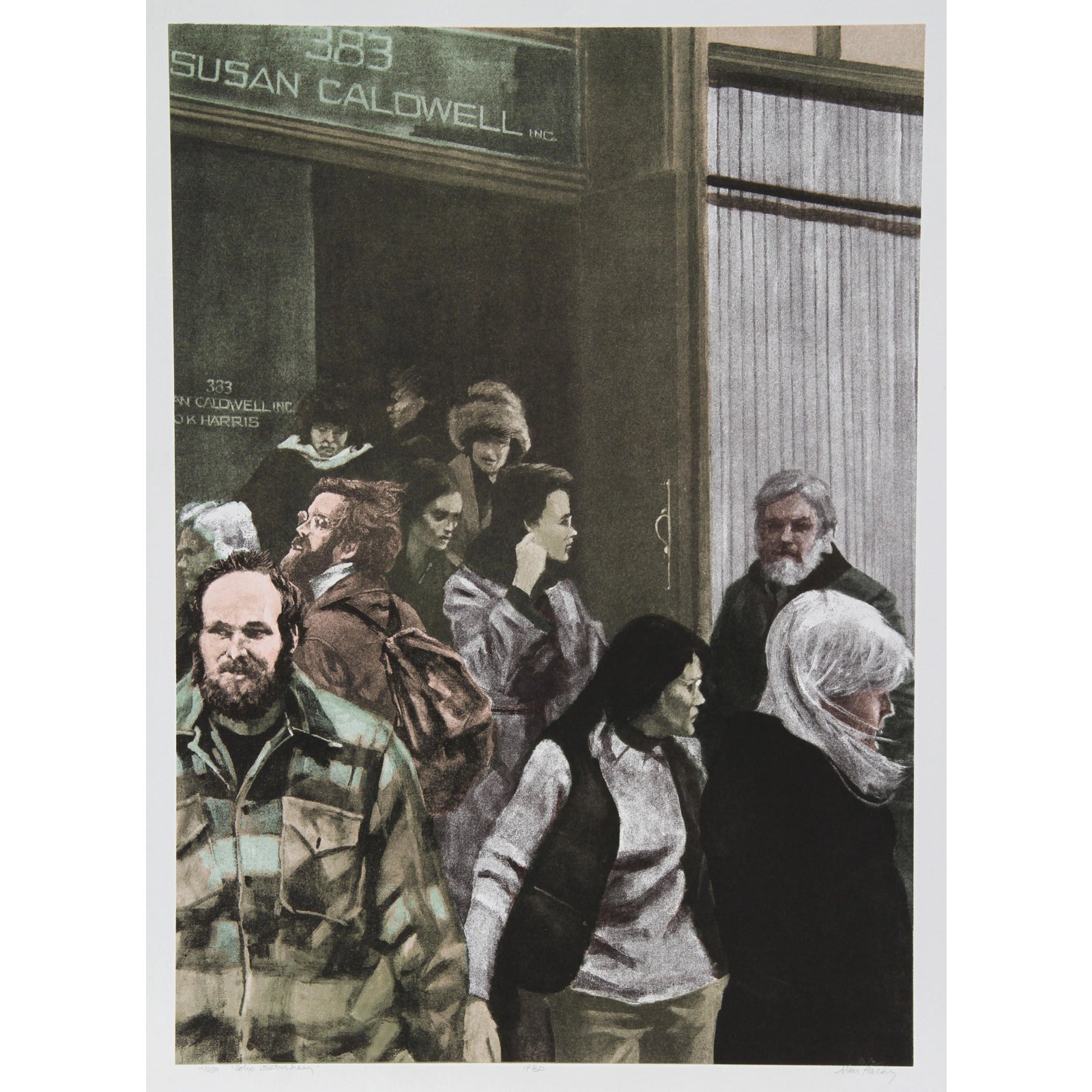 John Hardy, Soho Saturday, Lithograph | Chairish