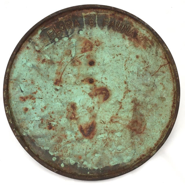 Vintage Mid 20th Century Cast Iron & Bronze Astrological Motif Garden ...