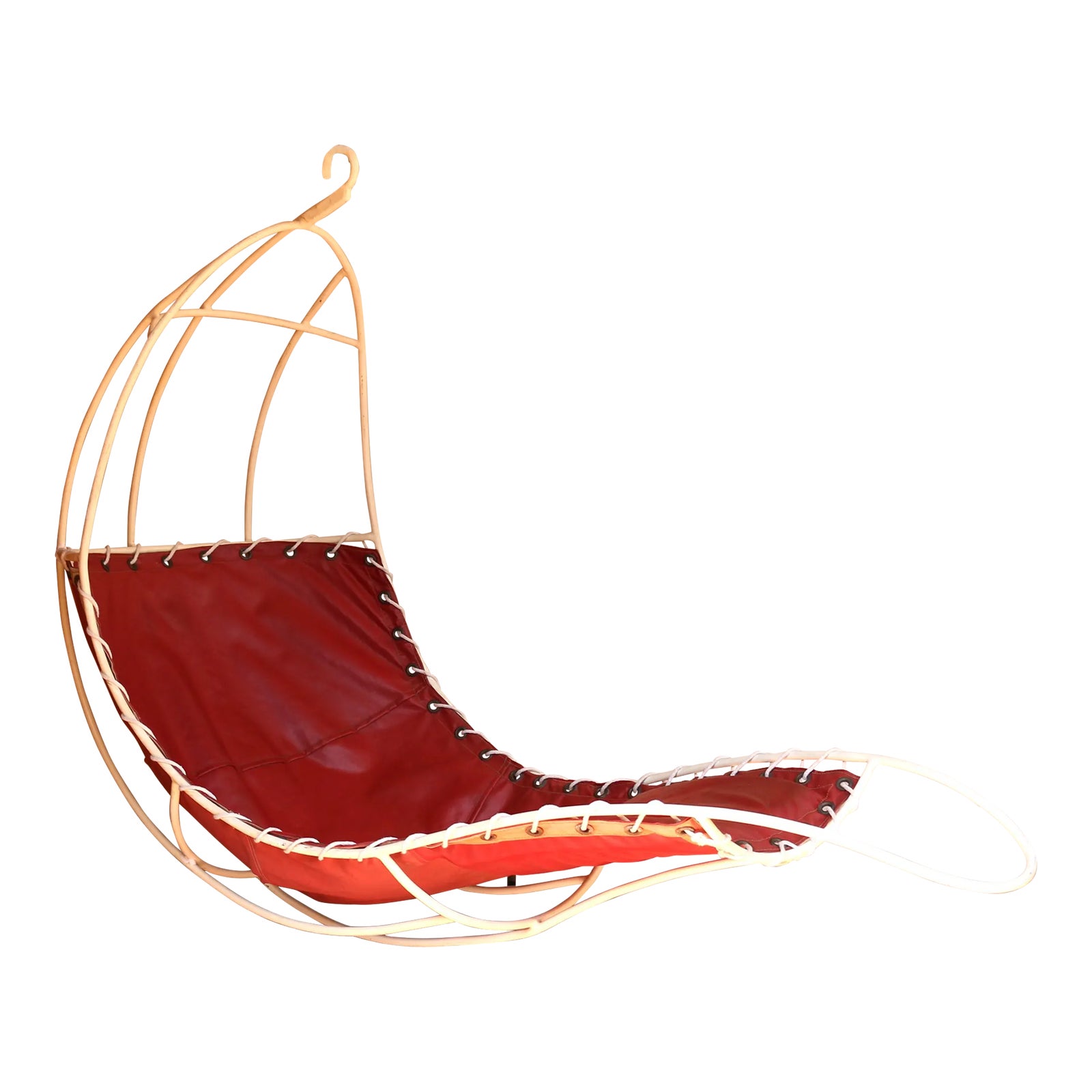 Midcentury Hanging Leaf Chair by Rupert Oliver | Chairish