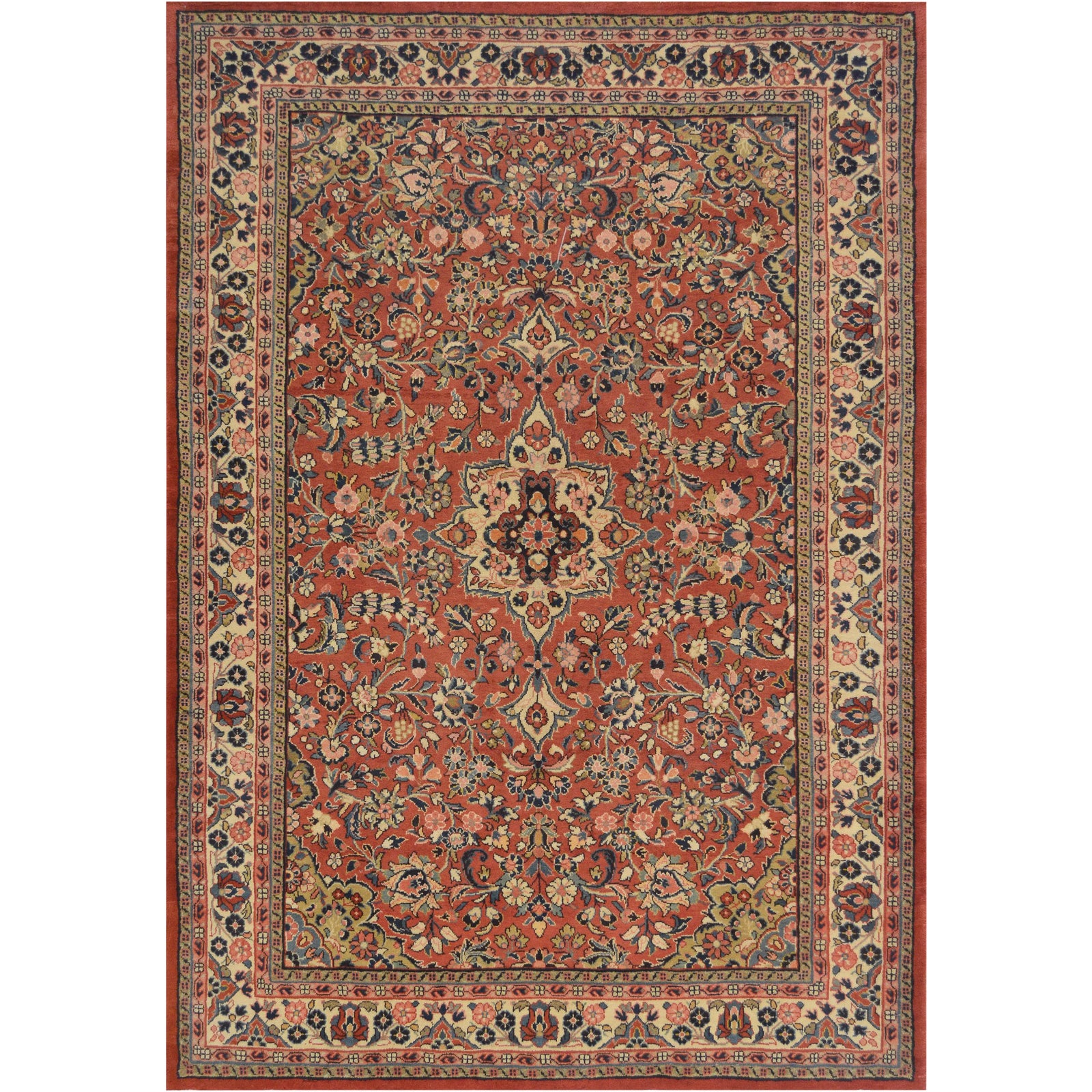 Mansour Original Persian Sarouk Rug | Chairish