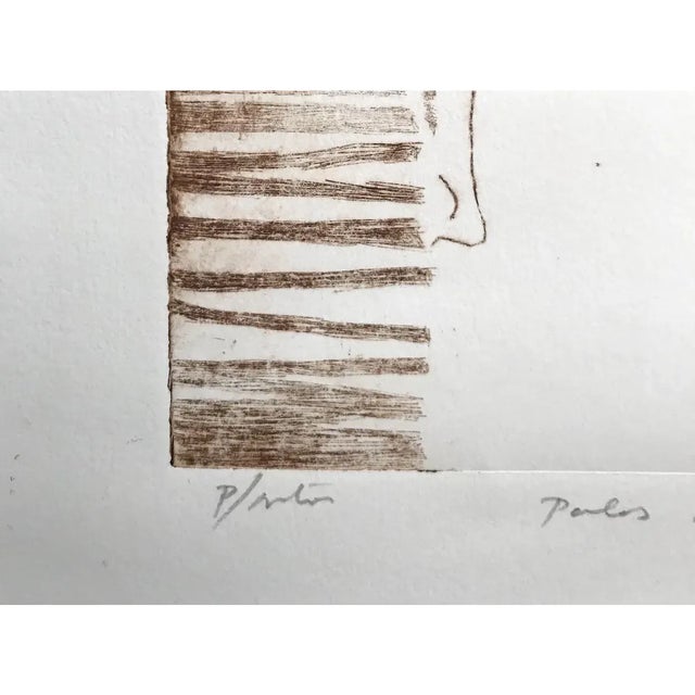 Pablo Pino "Palos De Ciego" Signed Dry Point Etching by Contemporary ...