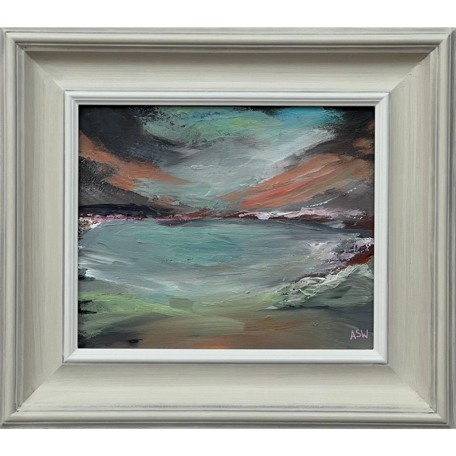Twilight Serenity - Atmospheric Abstract Sea Landscape by British ...