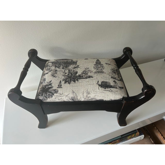 Early 20th Century Antique Petite Cricket Stool-Chinoise Robert Allen ...