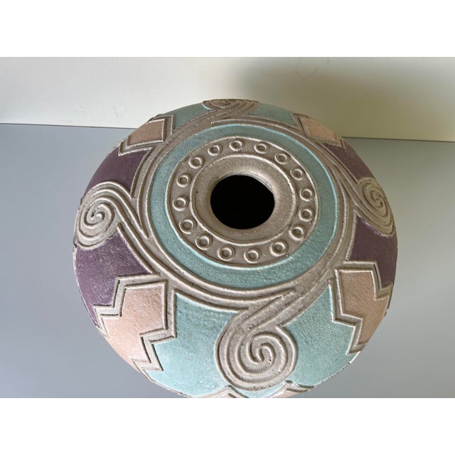 1980's Vintage Native American Style Pottery Vase | Chairish