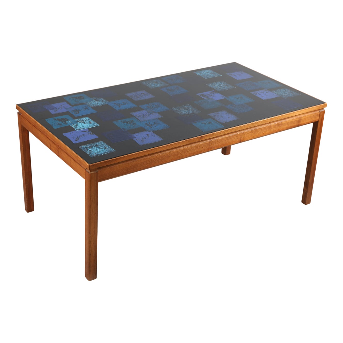 Coffee Table with Enamel Top by Algot Törneman, 1960s | Chairish