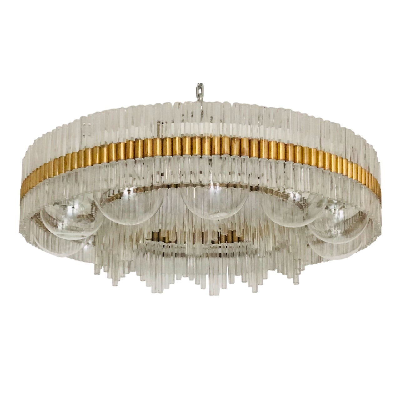 Large Vintage Chandelier from Kamenický Šenov, 1960s | Chairish