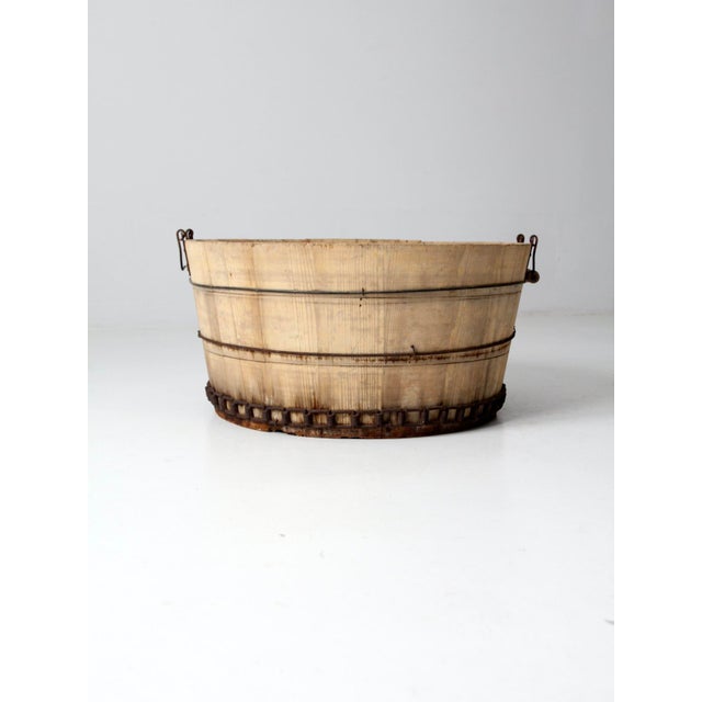 Antique Barrel Basin Tub | Chairish