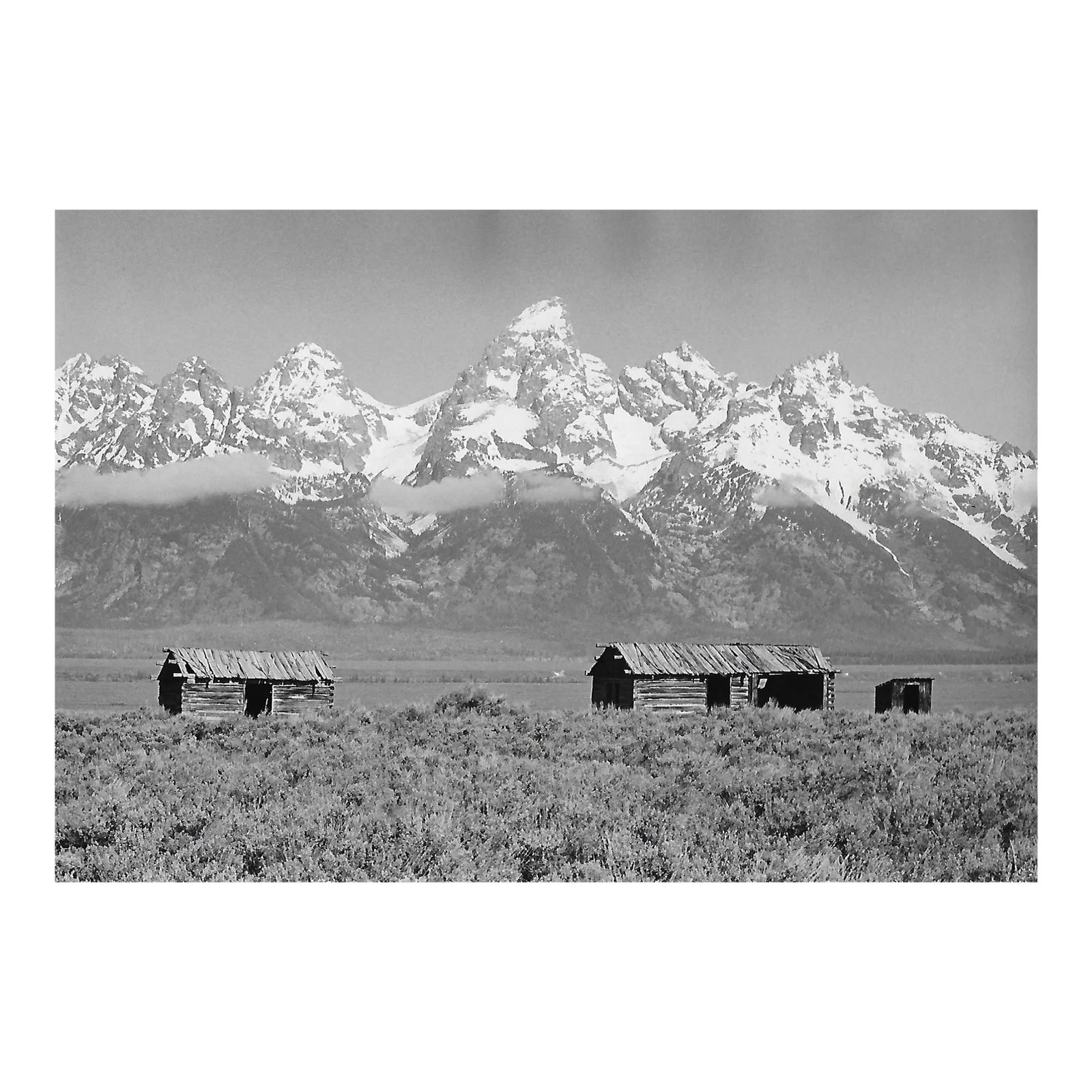 Wyoming Landscape Black & White Photography by Don Ware | Chairish
