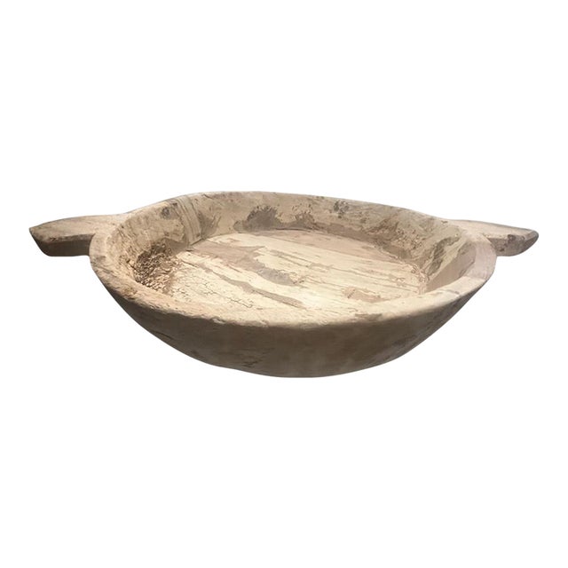 Vintage Wooden Parat Bowl | Chairish