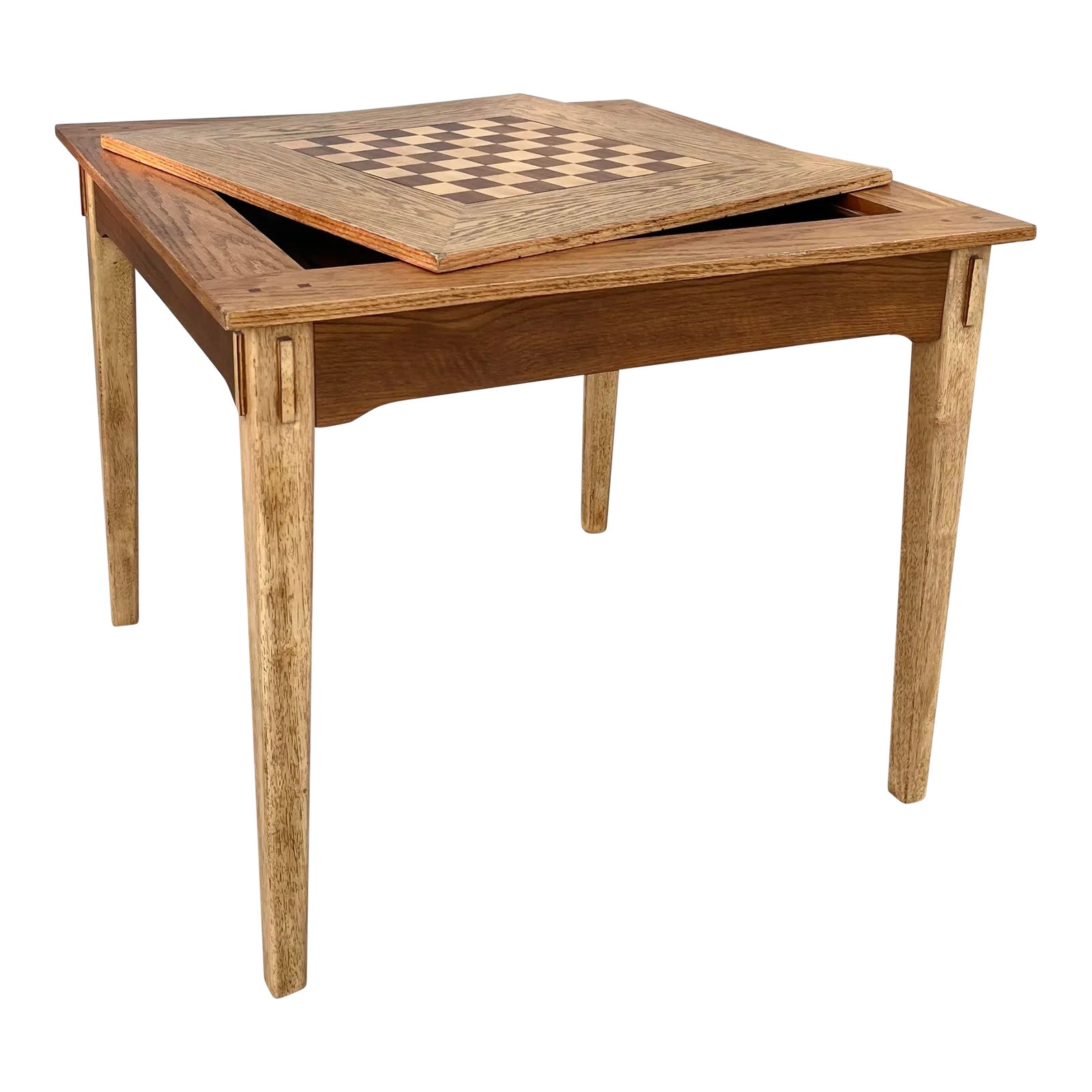 Vintage Game or Side Table With Inset Flip-Top Board | Backgammon and ...