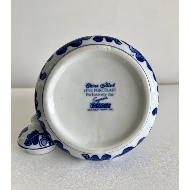 Vintage Seymour Mann Blue & White Teapot | Chairish