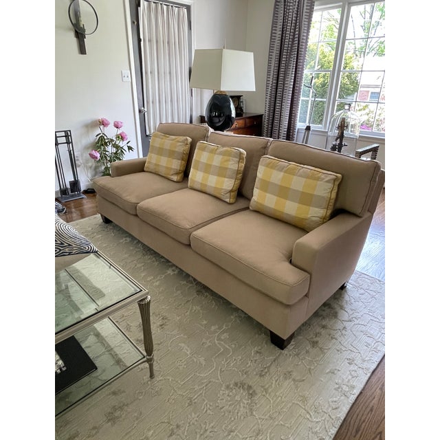 Barbara Barry for Baker Furniture Silk Sofa | Chairish