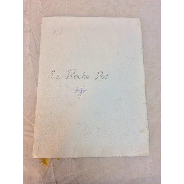 Mid 20th Century French Watercolor Painting of Chateau La Roche Pot ...