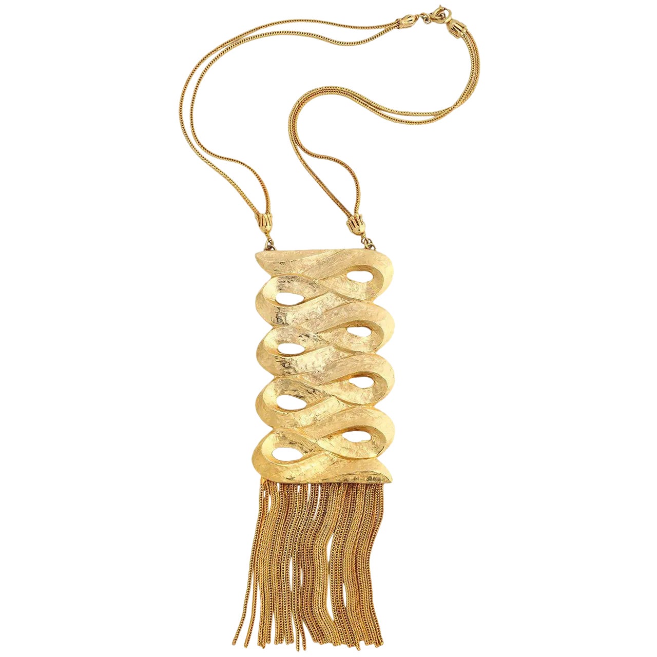 1960s Signed Sandor Scroll Necklace | Chairish