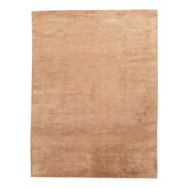 Beige Contemporary Hand Woven Rug - 8' X 10' | Chairish