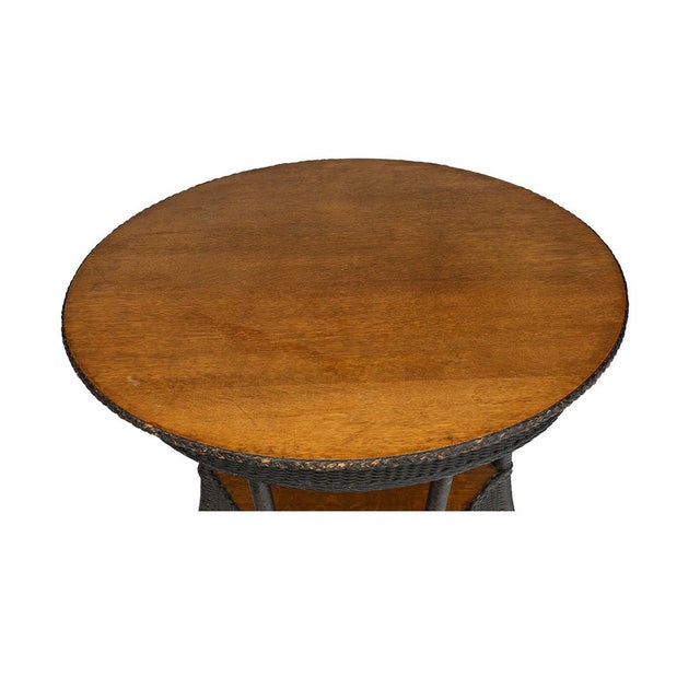 Antique 6-Legged Wicker Table | Chairish